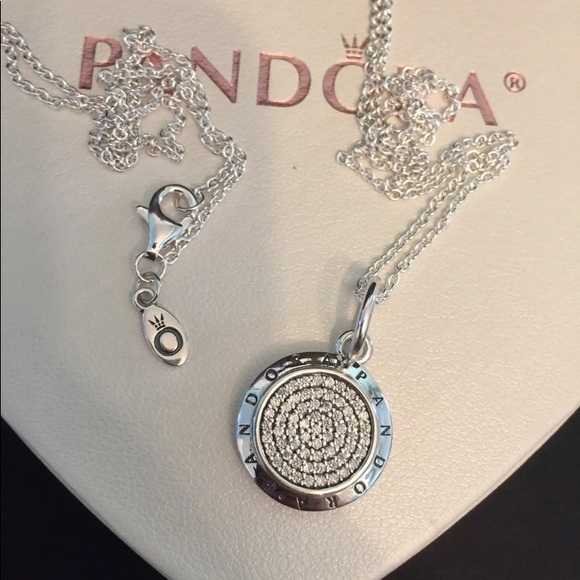 Pandora | Jewelry | Authentic Pandora Signature Necklace 925 Sterling ...